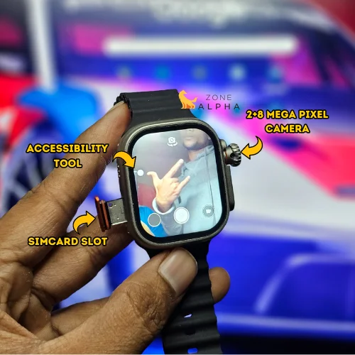 S12 Ultra 4G Smartwatch with Rotating Camera & AMOLED Display