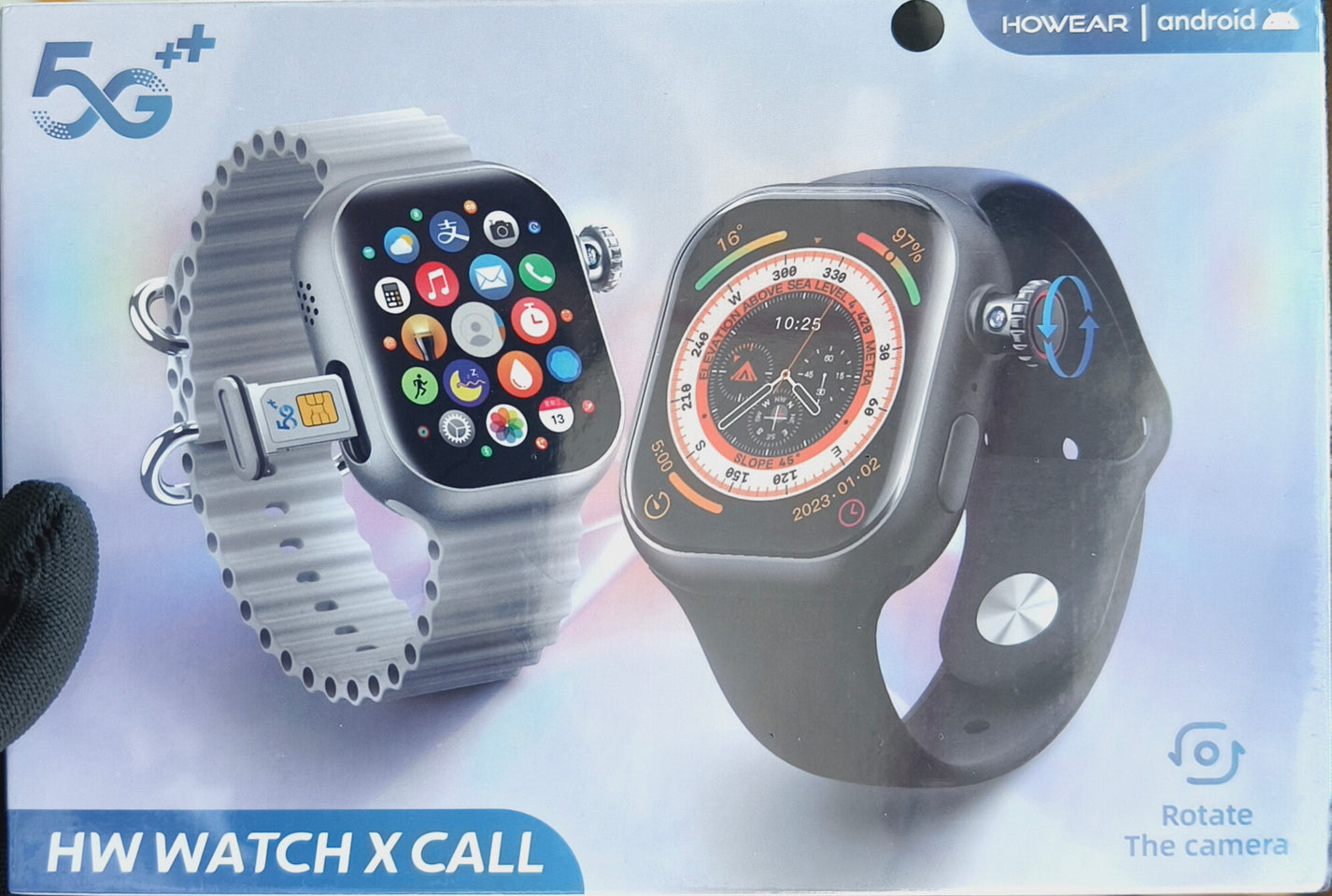 HOWEAR HW Watch X Call 5G Smartwatch with 12MP Rotating Camera