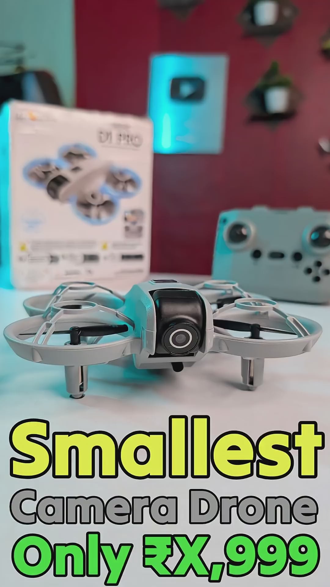 D1 Pro Smart Drone with 1800mAh Battery, 360° Stunts & Remote – Zone Alpha
